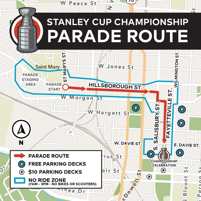 Raleigh Prepares for Hurricanes Championship Parade Saturday